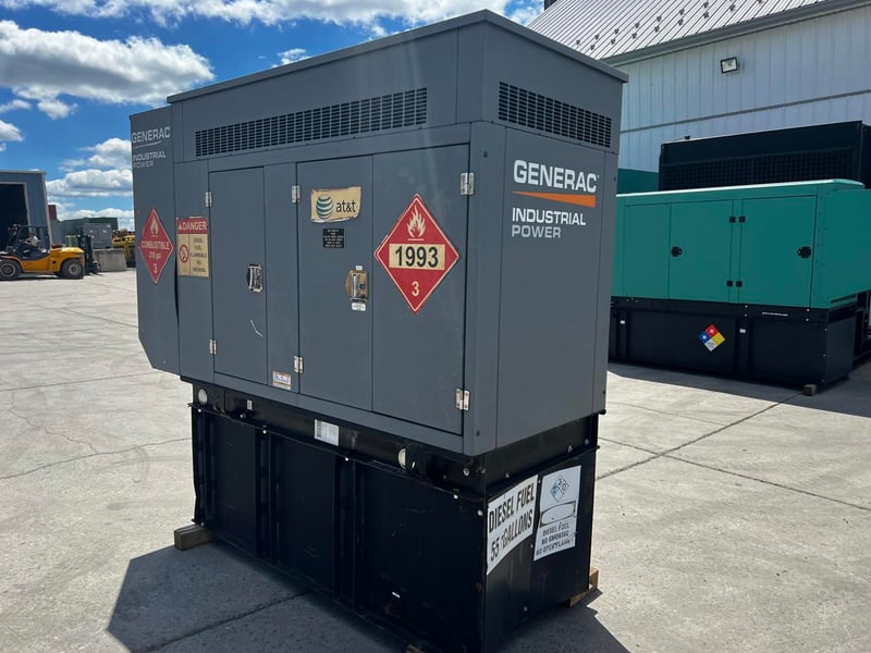 50 KW Generac #SD0050AG174, diesel generator set, 120/240 Volts, 1 ...