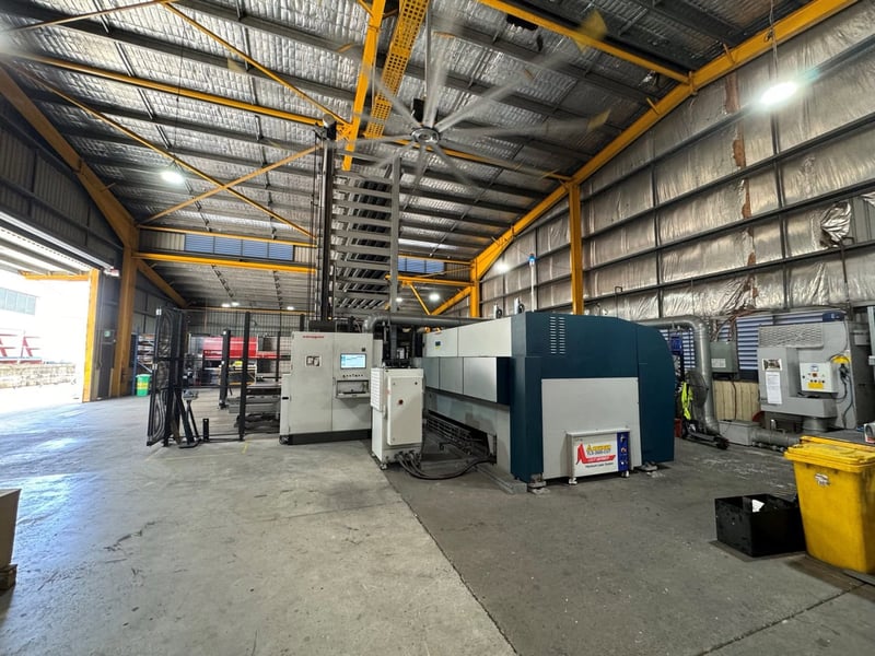 Salvagnini #L3, Fiber Laser, 3000 Watt, 10 Tray Tower And Part Take Out ...