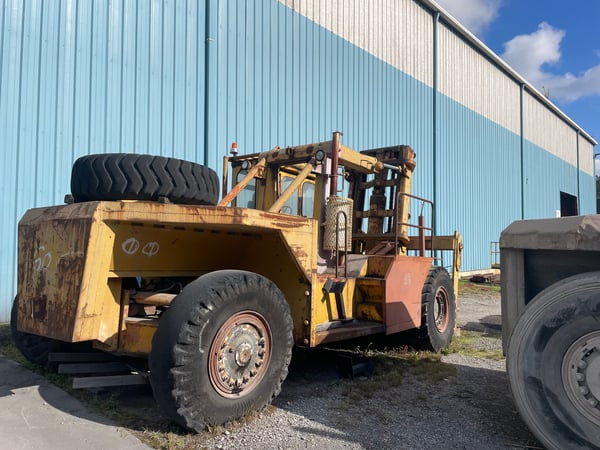 60000 lb. Taylor #Y-62-WO, Forklift, 48" load center, coil ram ...