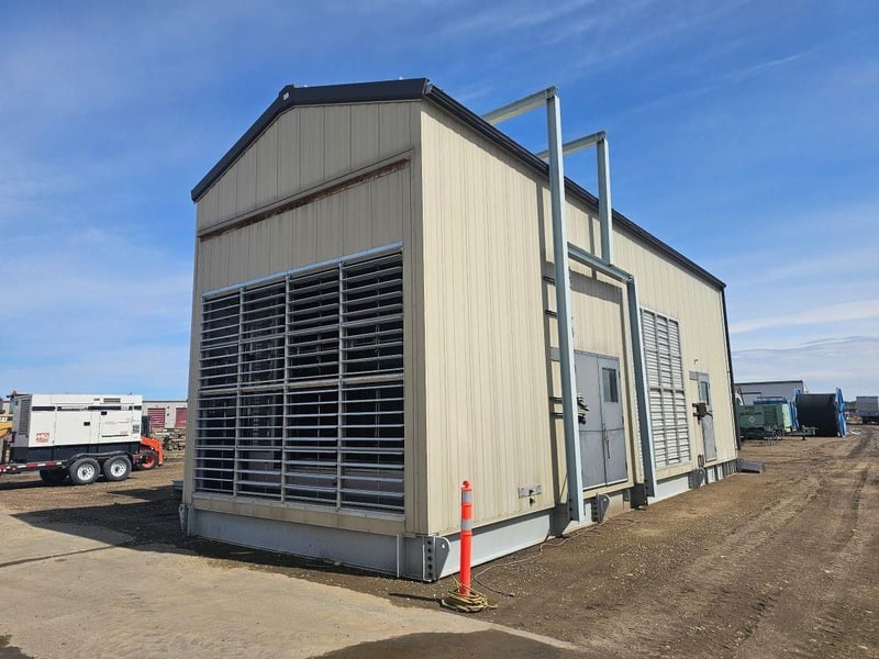 45' x 17' x 25' Custom Built Generator Building, 3 man doors for Sale ...
