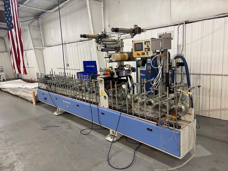 Barberan #PUR-21-L, Profile Wrapping Equipment w/Melter & Cut-Off Saw ...
