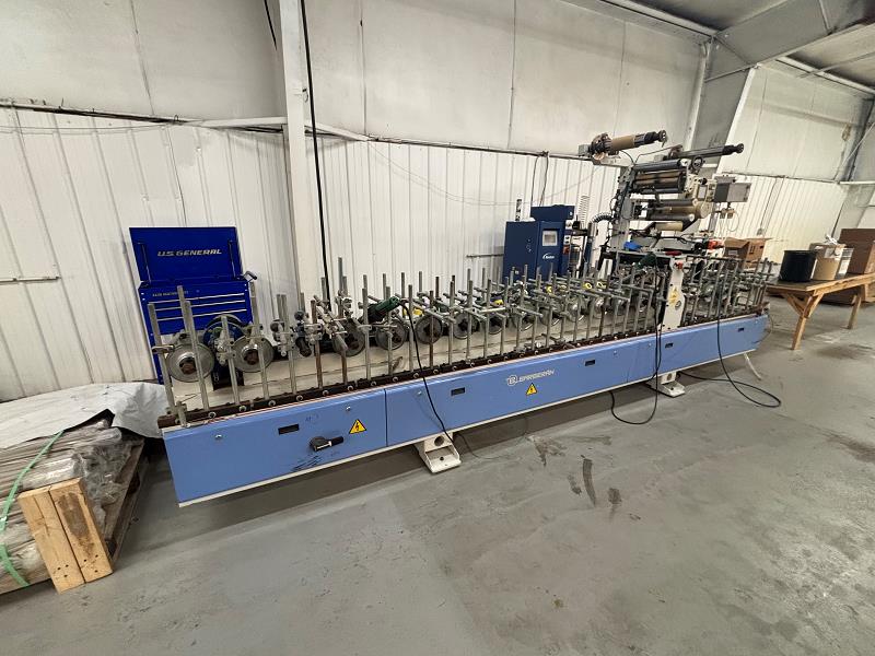 Barberan #PUR-21-L, Profile Wrapping Equipment w/Melter & Cut-Off Saw ...