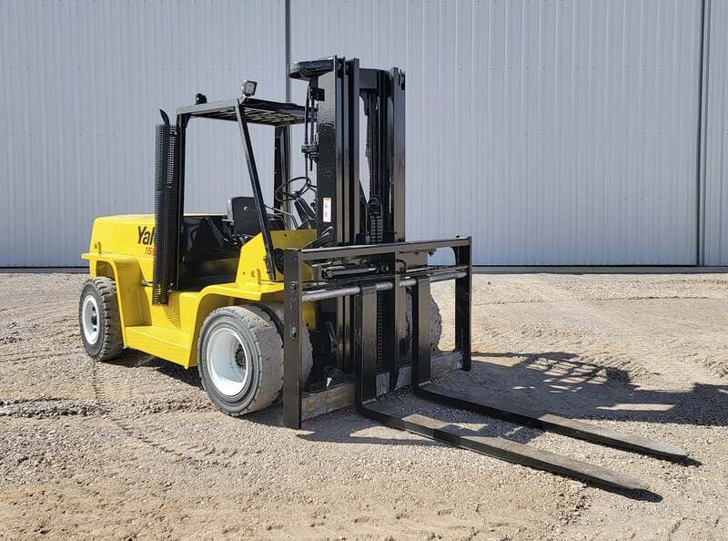 15500 lb. Yale #155, forklift, 180" lift height, Perkins diesel engine ...