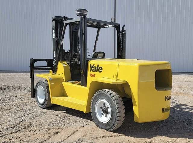 15500 lb. Yale #155, forklift, 180" lift height, Perkins diesel engine ...