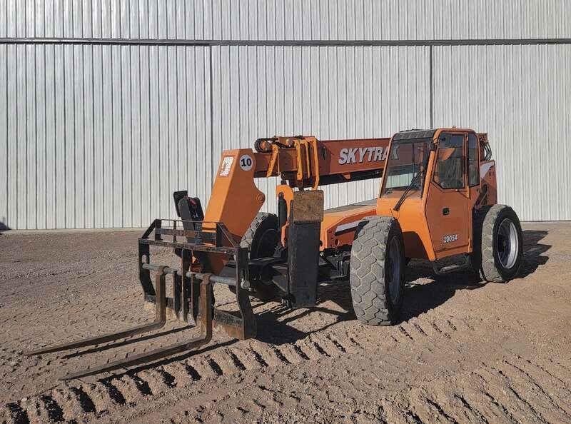 10000 lb. Skytrak #10054, telescopic forklift, 648" lift height ...