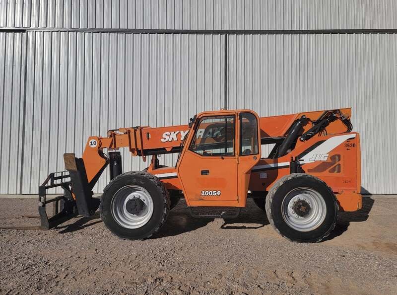 10000 lb. Skytrak #10054, telescopic forklift, 648" lift height ...