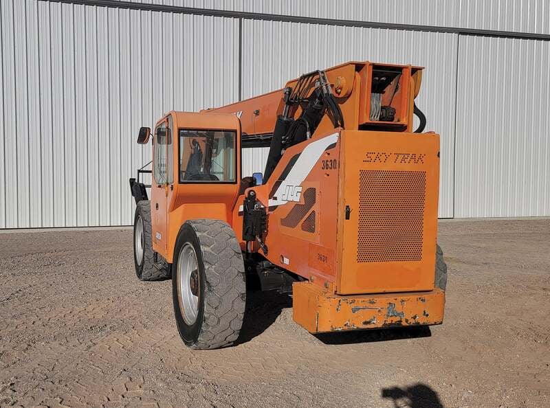 10000 lb. Skytrak #10054, telescopic forklift, 648" lift height ...