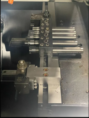 SNK Prodigy #GT-27, gang tool, GE Fanuc Oi Mate-TB, 9.4" swing, 4 ...