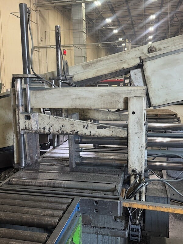 16" x 25" Hyd-Mech #M-16A, horizontal bandsaw, Auto PLC controller ...