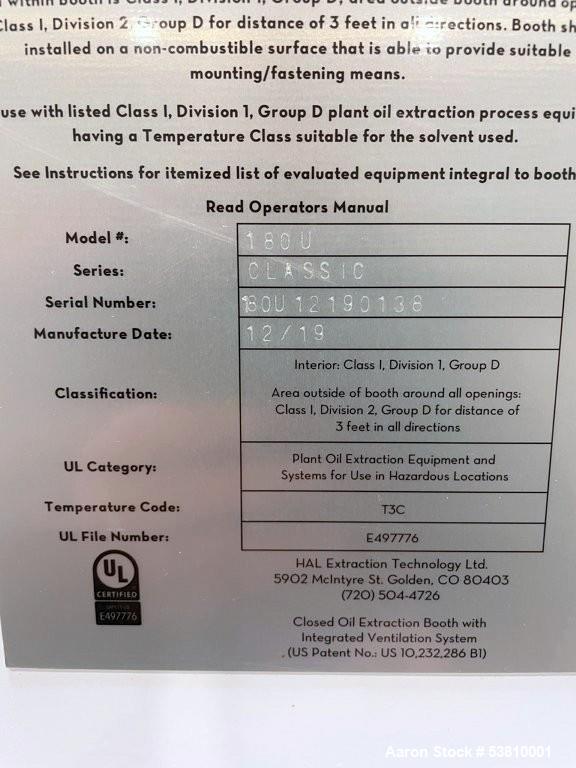 HAL Extraction Booth, Classic Series Model 180U, 180 sq.ft. interior ...