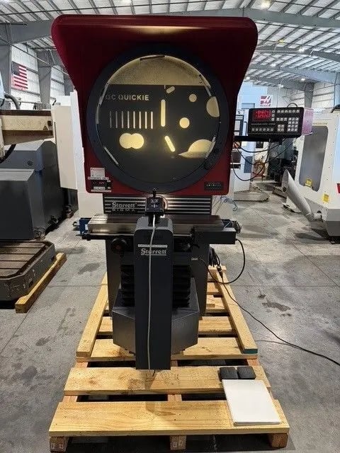 31.5" Starrett #HC-800, optical comparator, 10X/20X/50X lens, Quadra ...