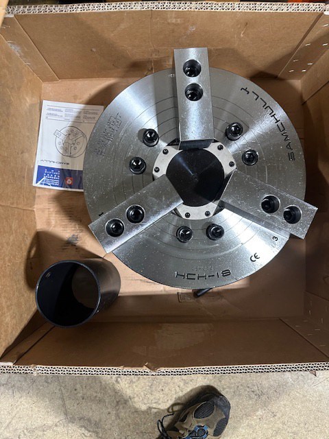 18" Samchully #HCH-18, hydraulic chuck, 6.5" hole, 2024 for Sale ...