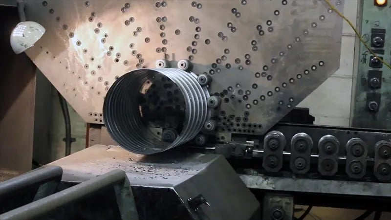 MetalFlex #90W 4CC, spiral duct lock former, 6"-24" capacity, 3/4 ...