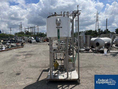 Mixing Pump skid, Stainless Steel, 5 HP Waukesha #60 rotary lobe pump ...