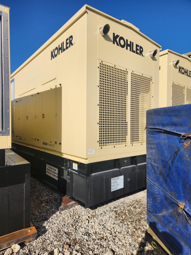 1000 KW Kohler #KD1000, diesel generator, aluminum sound enclosure, 277 ...
