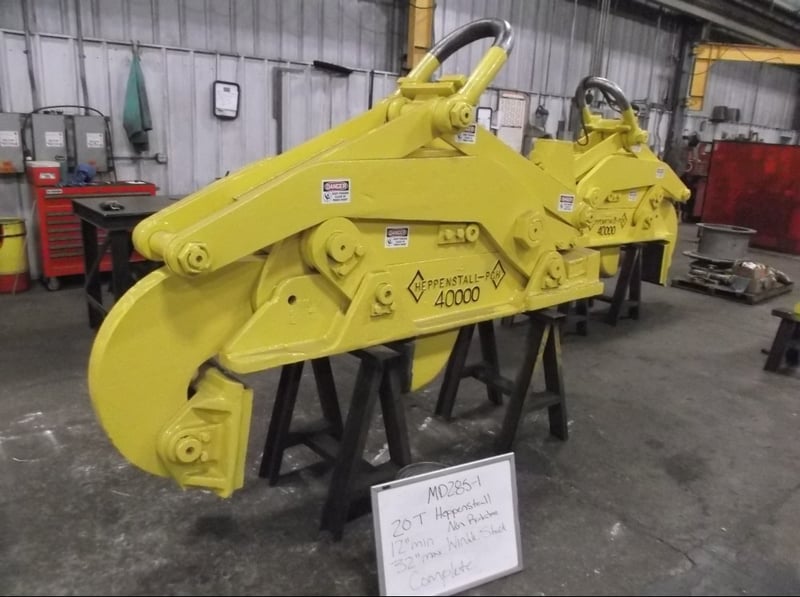 40000 lbs. Heppenstall, Coil Lifter, Vertical Non-Rotate, 24" I.D. 77 ...