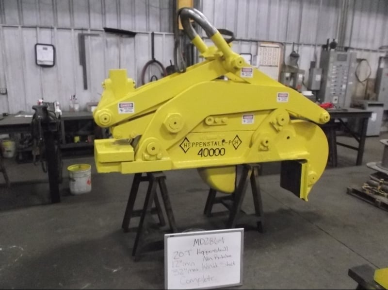 40000 lb. Heppenstall, coil lifter, vertical non-rotate, 24" ID, 77" OD ...