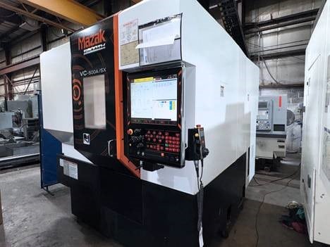Mazak #VC-500A/5X, 5-Axis Plus machining center, Smooth X Control, 22" X, 20" Y, 20" Z, 12000 ...