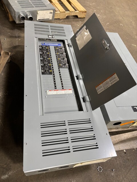 225 Amp. Square D, NF, Panelboard, 480Y/220V. 3PH 4W EDB Breakers ...