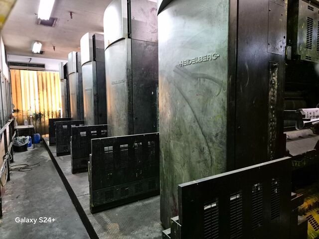 Heidelberg #M600C, duplex web offset press system, (5 & 5) print units ...