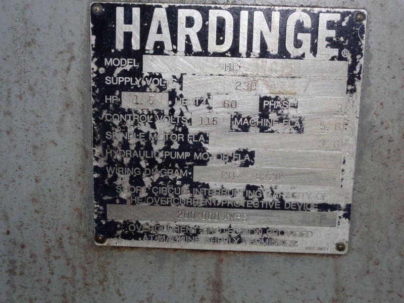 Hardinge #HC, Chucking Machine Lathe w/CT-A Threading Attachment, 2.189 ...
