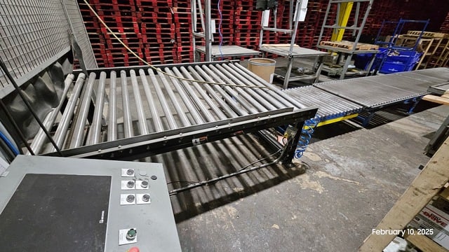 Alliance Automation Robotic pallet dismantler, infeed rollers, robot ...