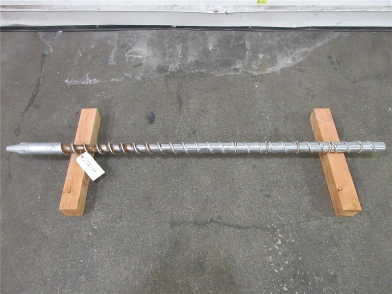 2.5" Davis Standard, shank style extruder screw, 24:1 L/D, mixing pins ...