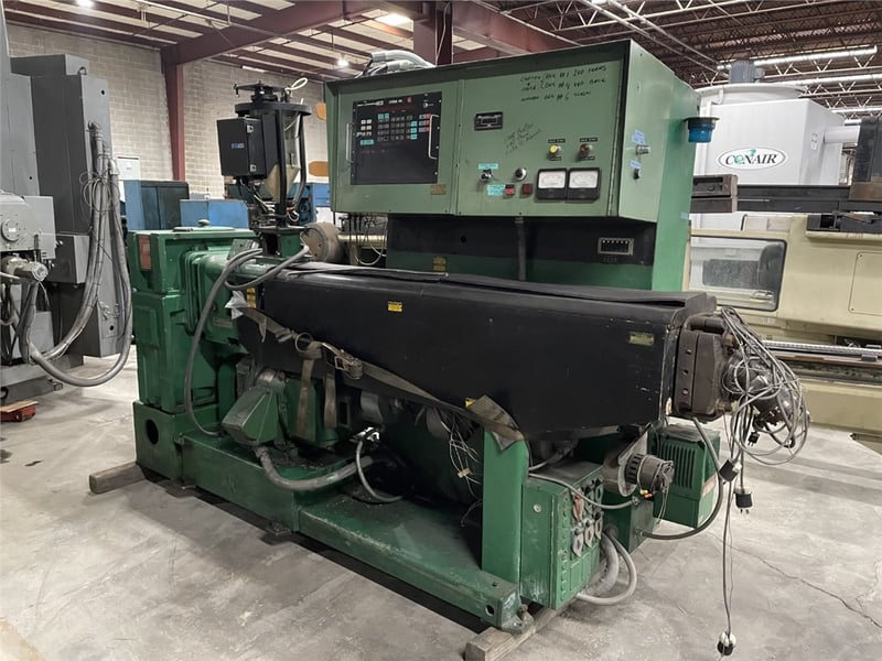 3.5" Prodex #TM3, extruder, 24:1 L/D, 50 HP DC motor, 42" centerline, 5 ...