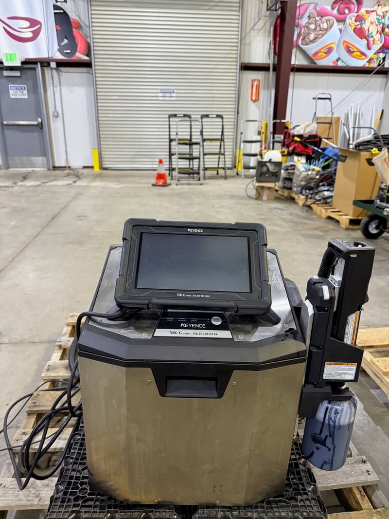 Date coder, Keyence #MK-G1000, 6 lines, 12 mm height, 2,525 characters ...