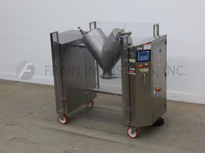 3 cu.ft. Patterson, 316 Stainless Steel twin shell mixer, bolt down ...