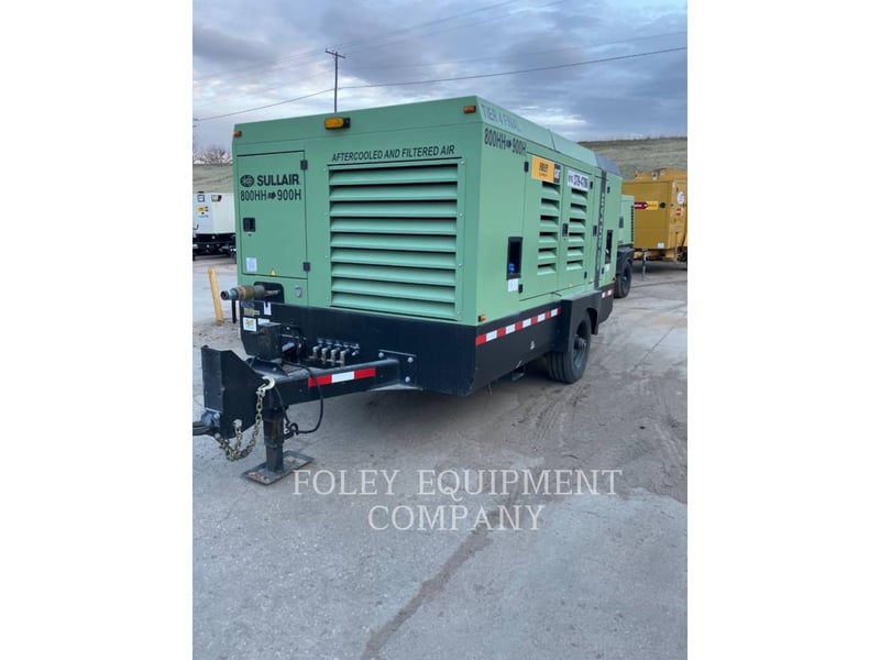 800 cfm, 150 psi, Sullair #900HAF/800, air compressor, 505 hours, 320 ...