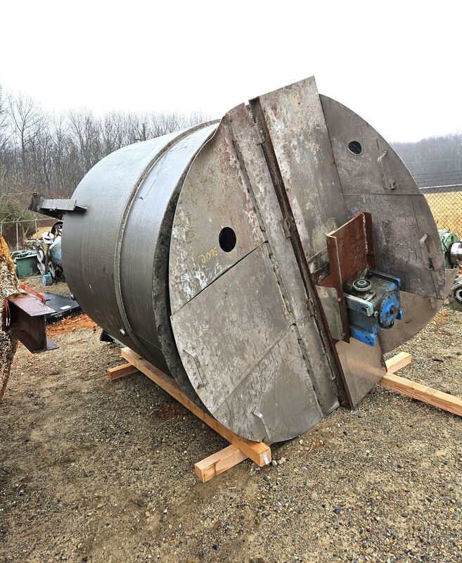 2400 gallon Stainless Steel Jacketed Mix Tank, 7' 4" diameter x 7' 6 ...