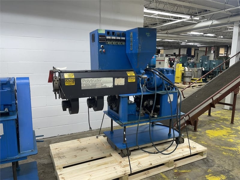 1.75" Polytruder, single screw extruder, 24:1 L/D Ratio, 16.2:1 L/D ...