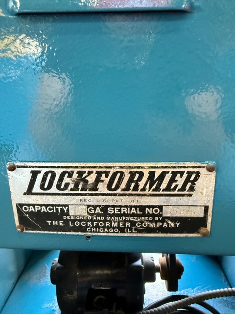 Lockformer Rollformer, 20 gauge capacity, 25 FPM, Three Phase, 220 Volt ...