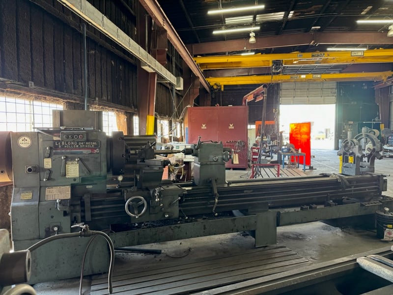 9" LeBlond #24" Regal, 9" hollow spindle lathe for Sale | Surplus Record