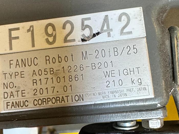 Fanuc, m- 20ib/25, 6-Axis robot, R-30iB controller, 25 Kg payload ...