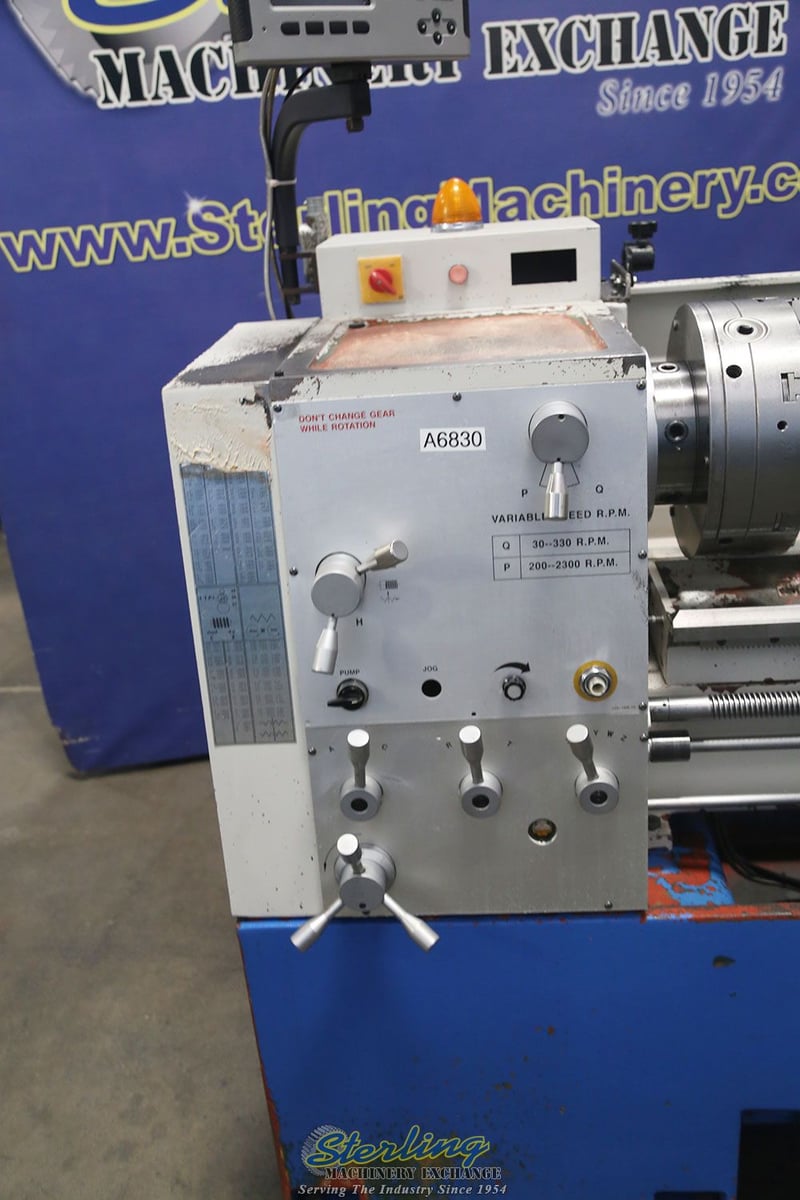 16" x 40" Supertec #1640V, engine lathe, 6-jaw chuck, Accurite 2-Axis ...