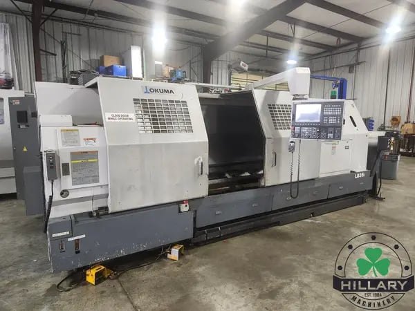 Okuma #LB-35II, CNC lathe, 27" swing, 20" chuck, 6" bar, 18" turn ...