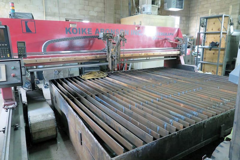 Koike Aronson #MGM3100, CNC Plasma Table, 10' x 10', Hypertherm Hyspeed ...