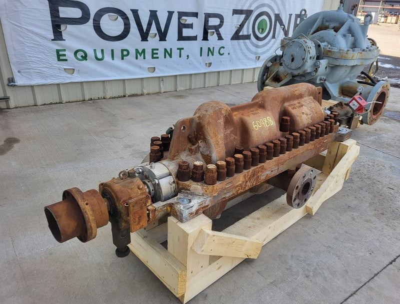 1000 GPM, Byron-Jackson, 4x6x10 CMX, horizontal multi-stage centrifugal ...