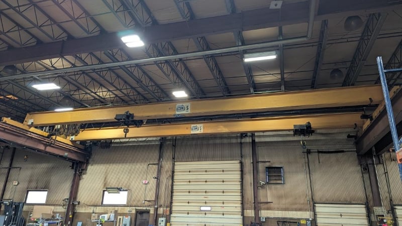 5 Ton, Kone, 55' 11" Span, 26' lift, radio control, 2-Speed All Motions ...