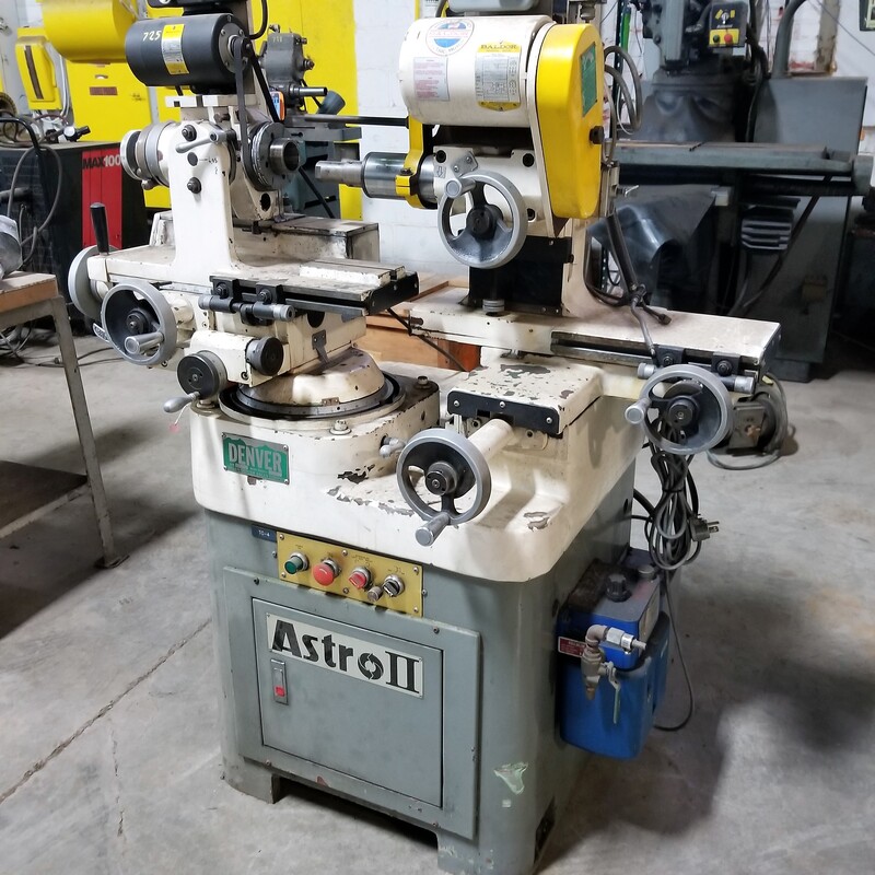 Denver #Astro-II-Monoset type tool grinder, 12" swing, coolant, one ...