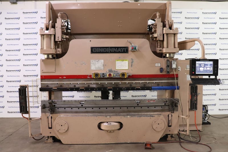 175 Ton, Cincinnati #Autoform, press brake, 10' overall, 96" between ...