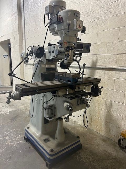 PRM, vertical milling machine, 9" x50" table, 2-Axis AcuRite digital ...