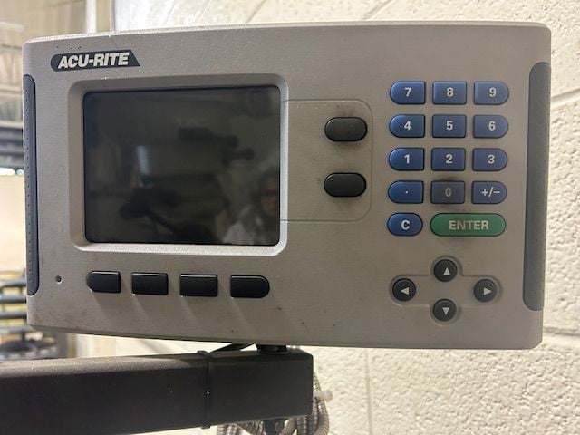 PRM, vertical milling machine, 9" x50" table, 2-Axis AcuRite digital ...