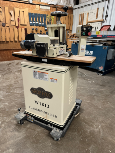 Shop Fox #W1812, Planer Moulder, variable speed, on mobility stand for Sale | Surplus Record