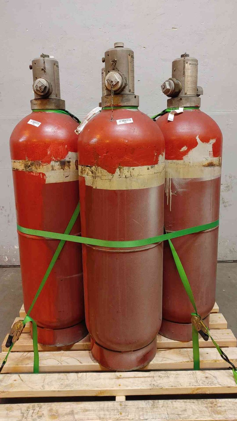 190 lbs. Fire Suppression Cylinder, Halon 1301 Agent For Sale | Surplus ...