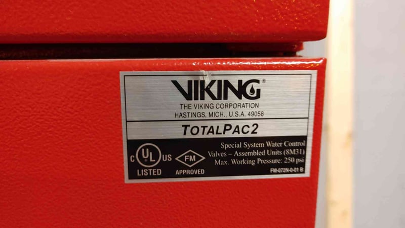 Viking #TotalPac2, Integrated Fire Protection System, 175 psi, 1/6 HP ...