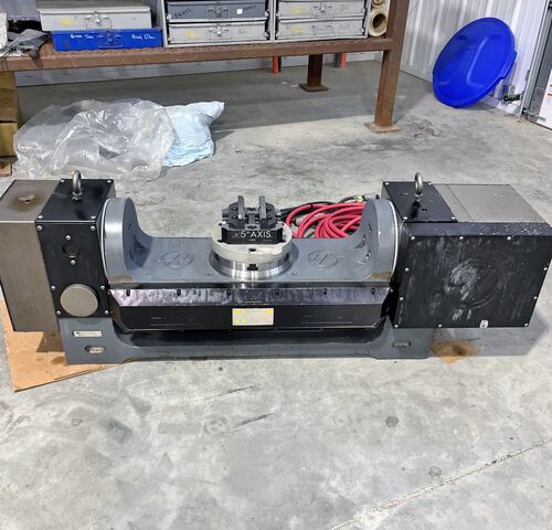 8.3" Haas #TR210, dual-axis trunnion rotary table, 2015 For Sale ...