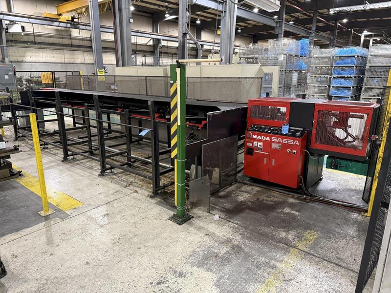 2.56" Amada #SA65A, Automatic Rotary Cutter W/ 24' Bundle Rack, 0.23 ...